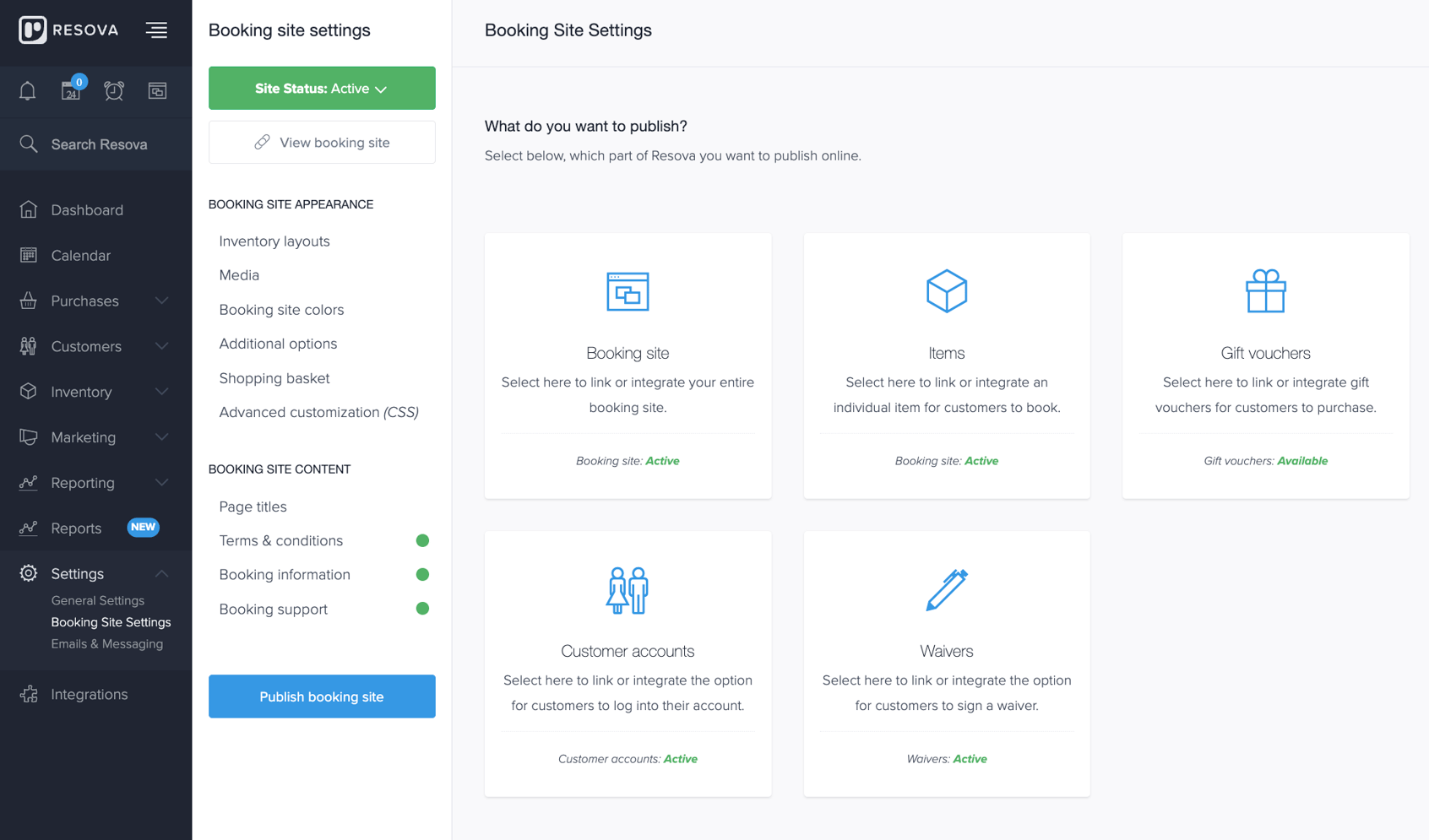 Integrating the Booking Site into Wix