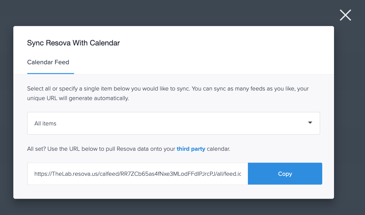 Connecting Resova to Third-Party Calendars